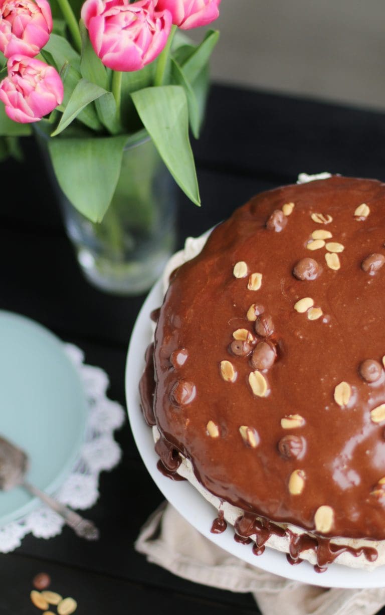 Gamla góða Baby Ruth tertan með smá twisti