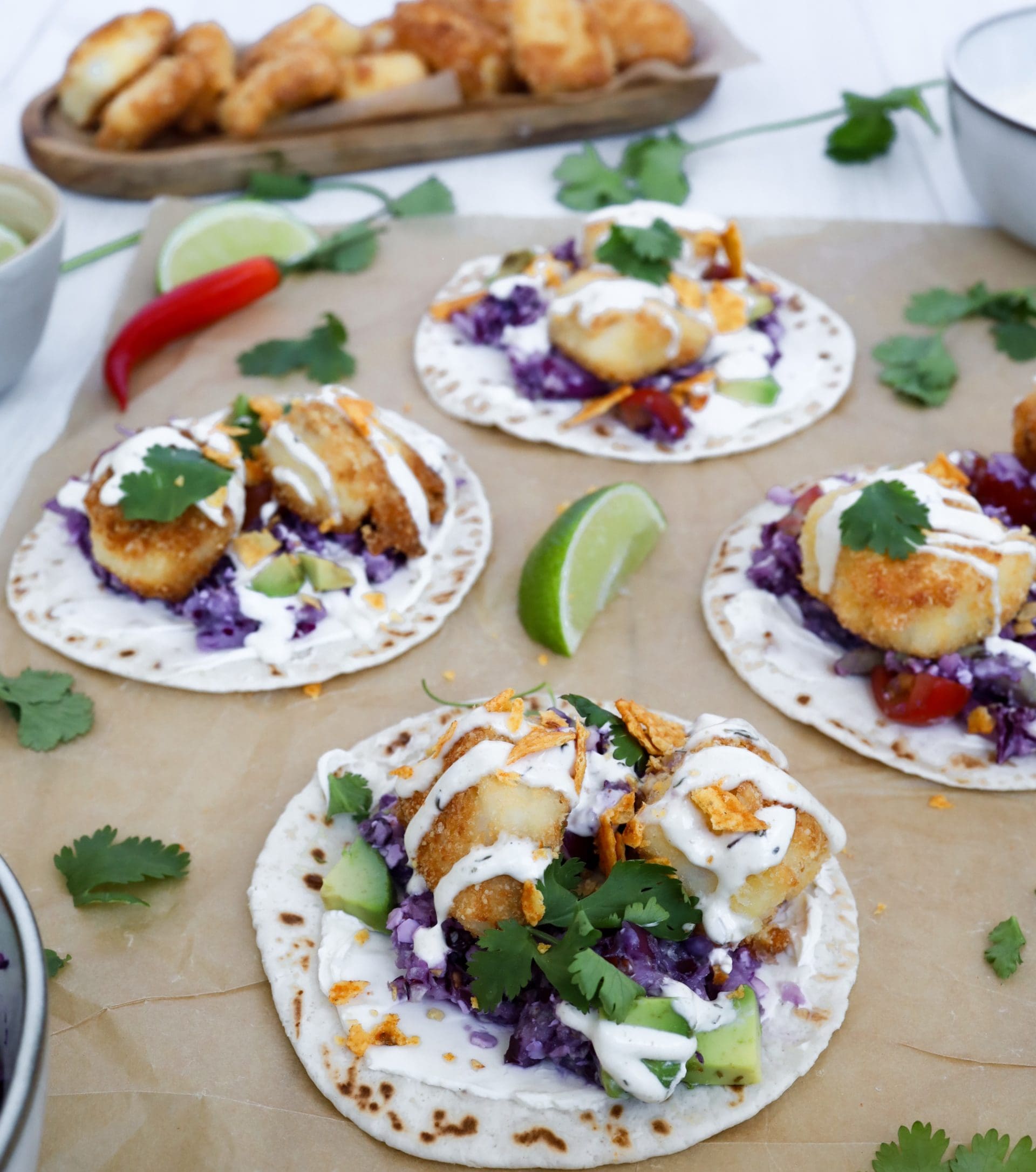 Dýrðlegt fiski Tacos með Habanero sósu
