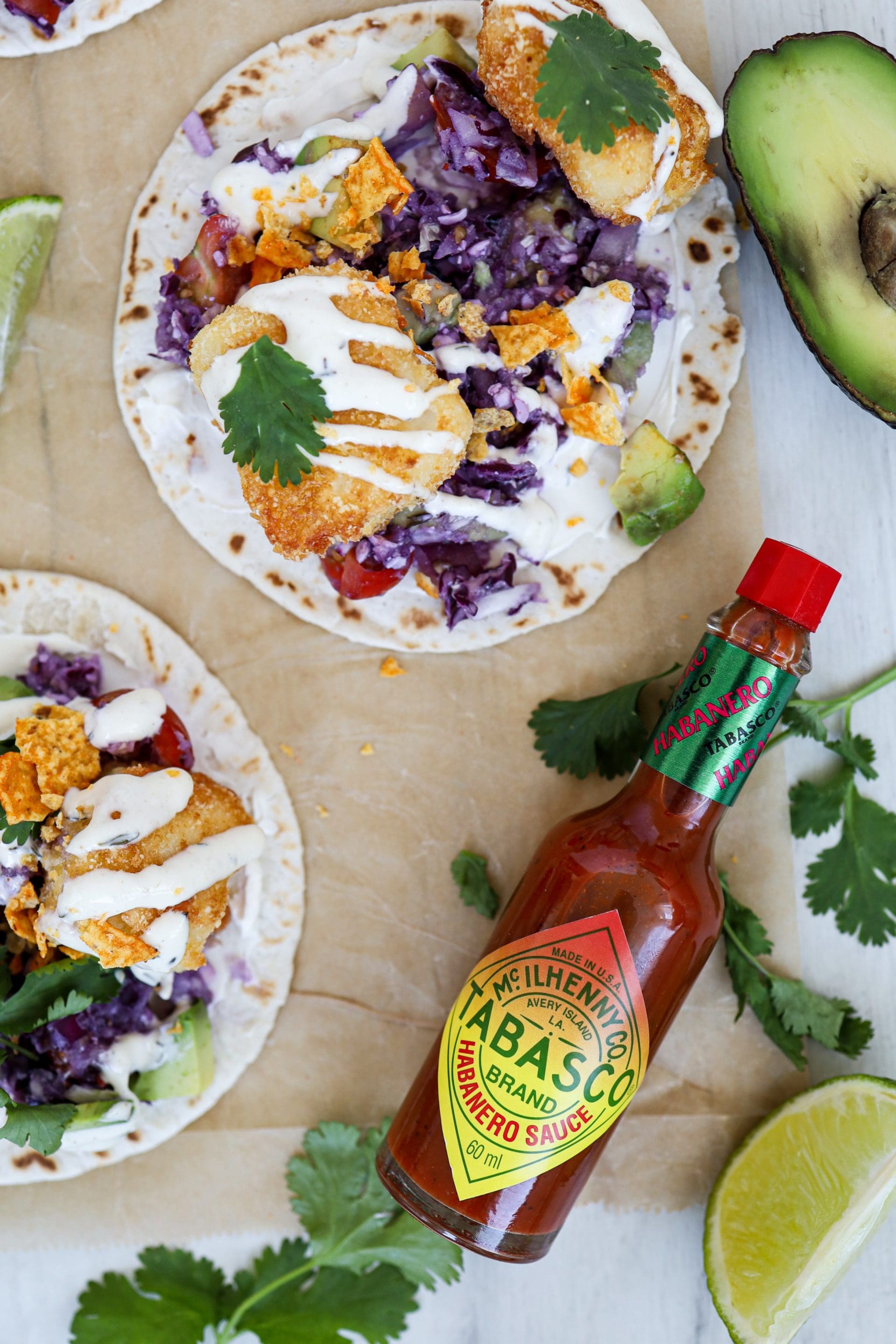 Dýrðlegt fiski Tacos með Habanero sósu
