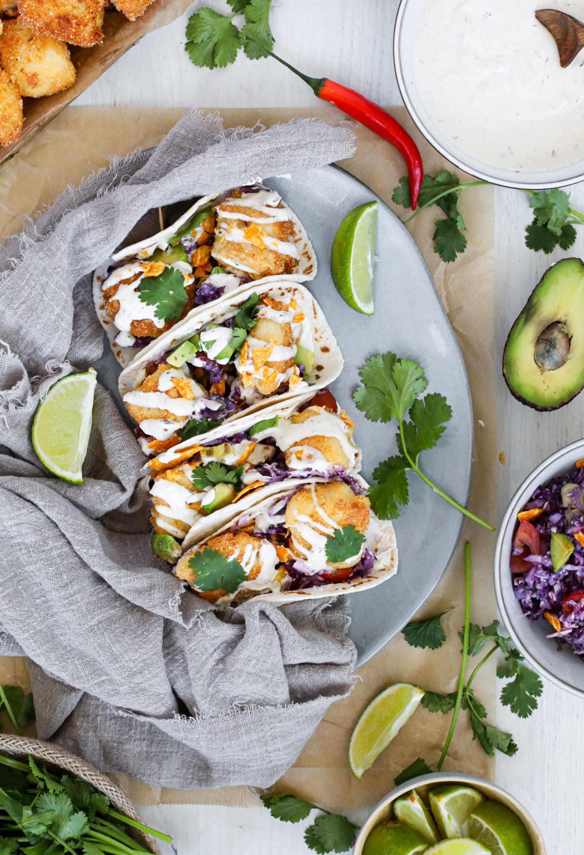 Dýrðlegt fiski Tacos með Habanero sósu