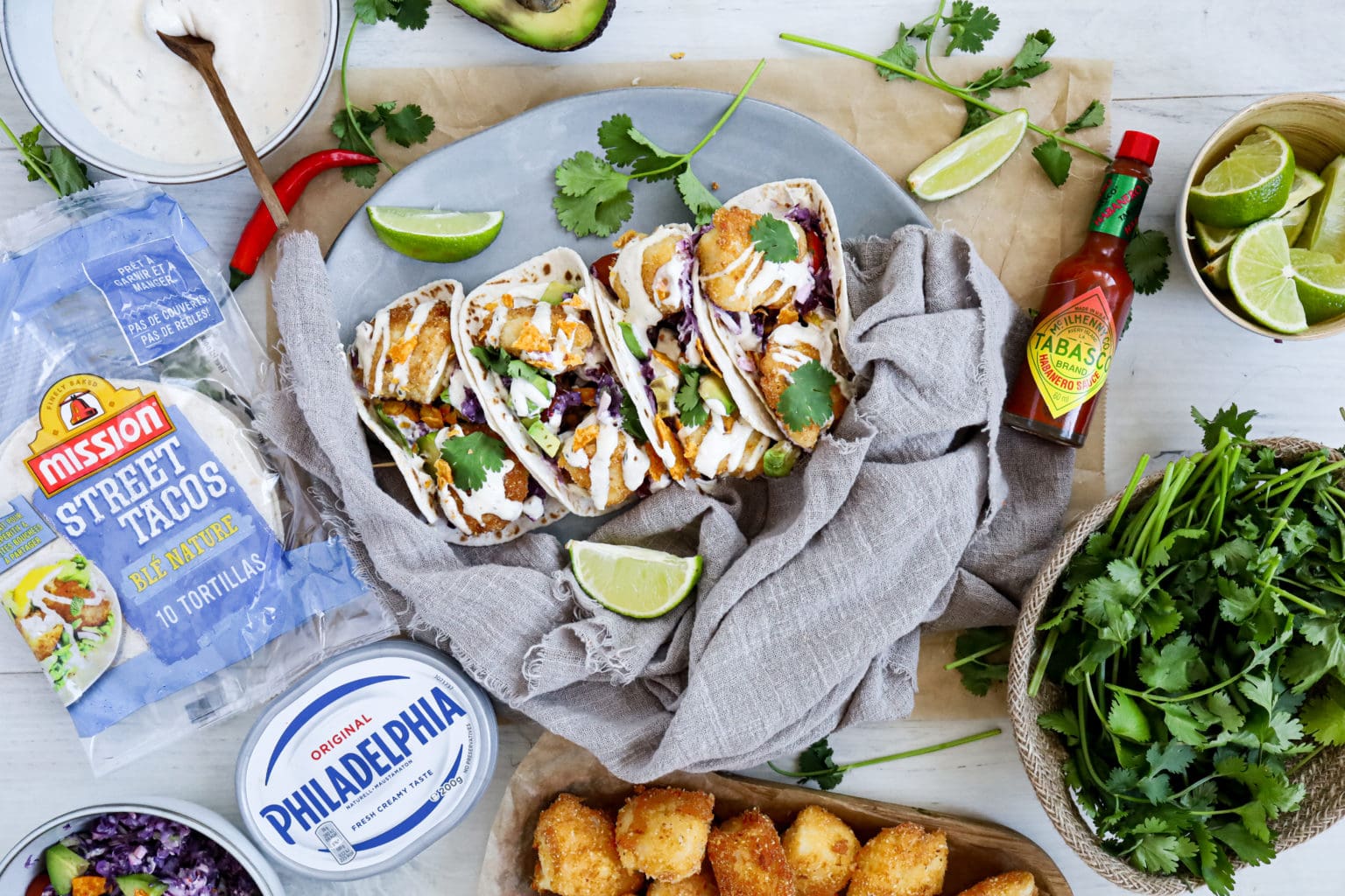 Dýrðlegt fiski Tacos með Habanero sósu