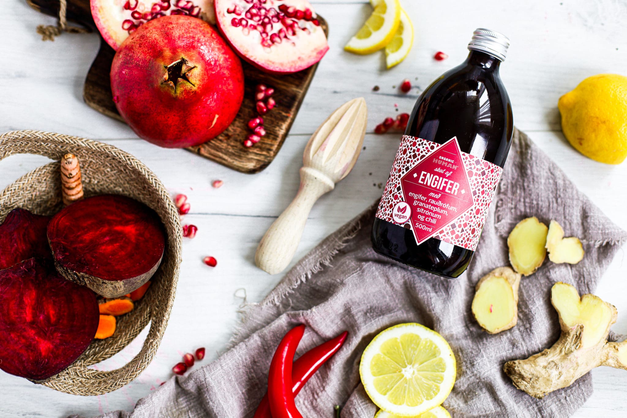 Organic Human engifer og turmerik skot