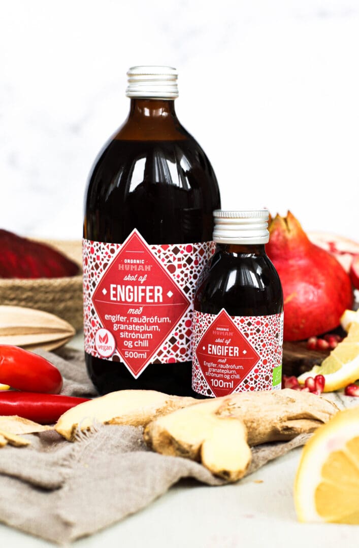 Organic Human engifer og turmerik skot