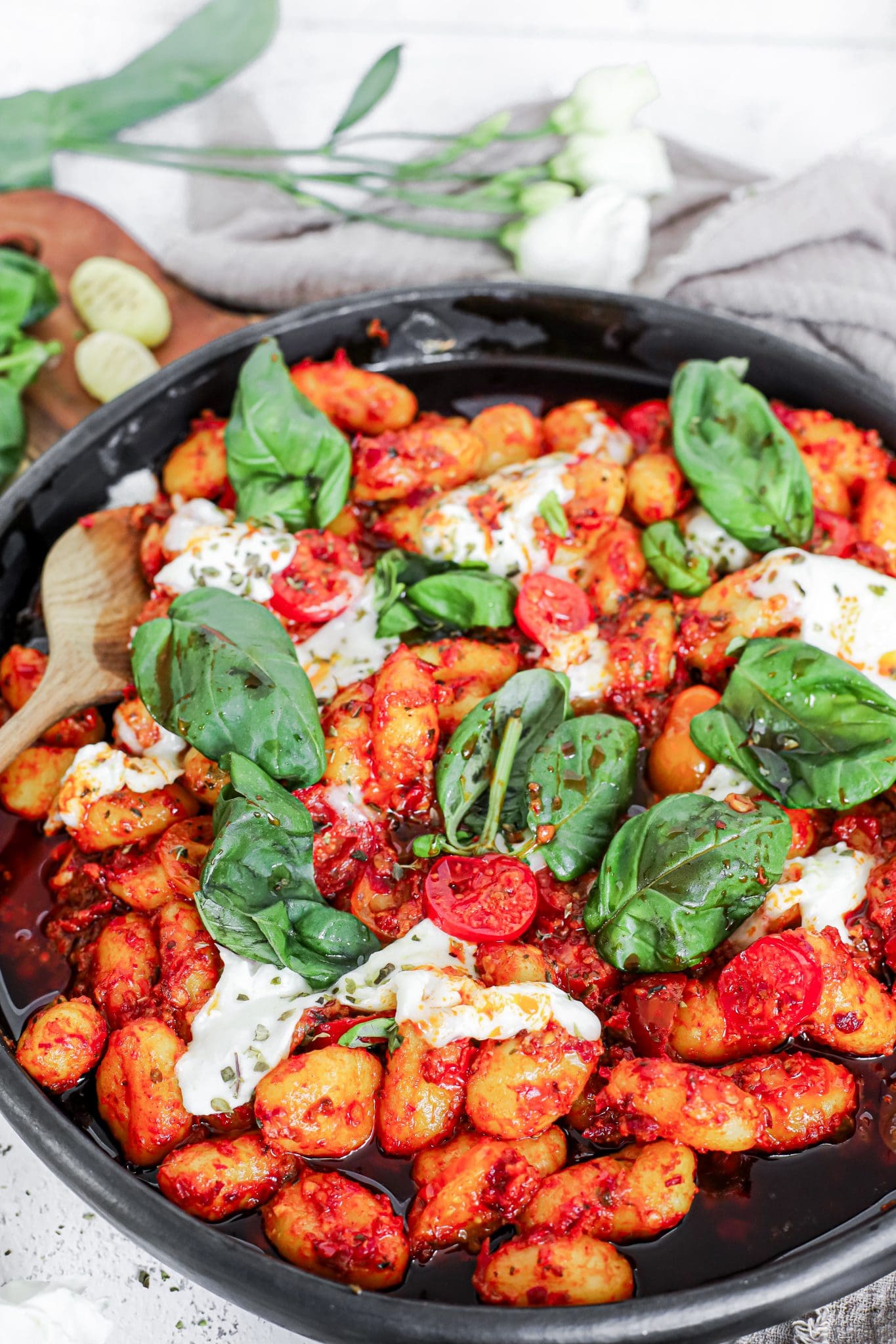 Einfalt og gott Gnocchi pasta með Nduja